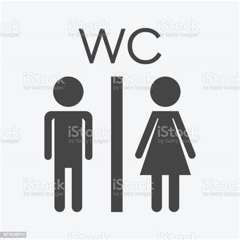 벡터 화장실 화장실 흰색 바탕에 아이콘입니다 현대 남녀 평면 그림입니다 웹 사이트 디자인에 대 한 간단한 평면 기호입니다 남자화장실 표시에 대한 스톡 벡터 아트 및 기타