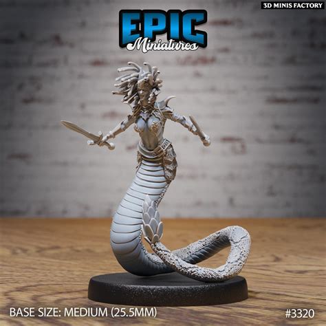 Gorgon Sisters Medusa Swords From Epic Miniatures Insectoid Jungle