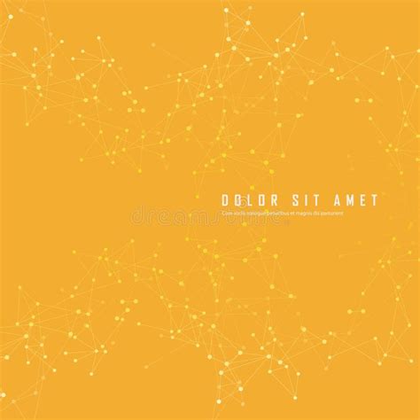 Network Connect Structure With Circles And Dots Abstract Science Vector Design Stock Vector