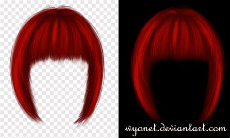 Red Hair Wig Clipart
