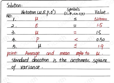 Solved Determine The Notation Of The Given Parameter Inequality