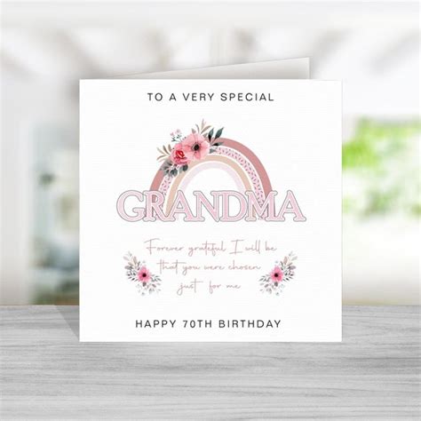 Birthday Card Grandma Poem