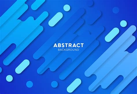 추상적인 동적 파란색 선 모양 구성 개념 디자인 배경 추상적인 그라데이션 컬러 배경 벡터 일러스트레이션 스톡 일러스트레이션 스톡