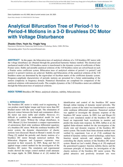 Pdf Analytical Bifurcation Tree Of Period 1 To Period 4 Motions In A