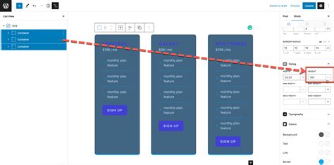 Equal Height Grid Containers Documentation V