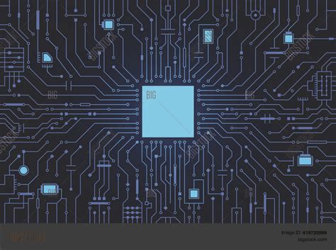 Circuit Board Vector And Photo Free Trial Bigstock