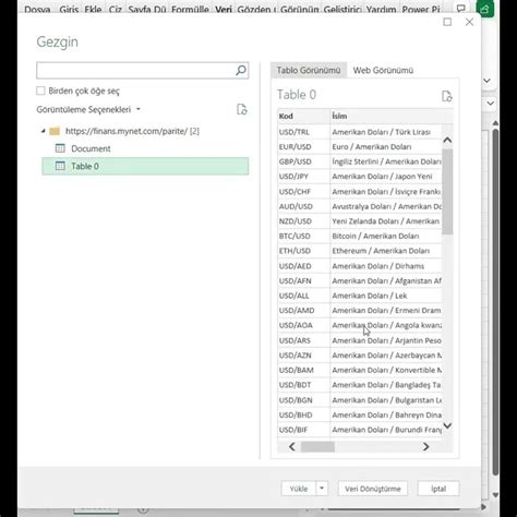 Excel Dosyalarına Internet Sitesinden Veri çekmek Youtube