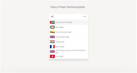Fancy Autocomplete Using Preact And Animatecss