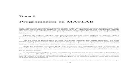 Programacio´n En Matlab · 158 Tema 9