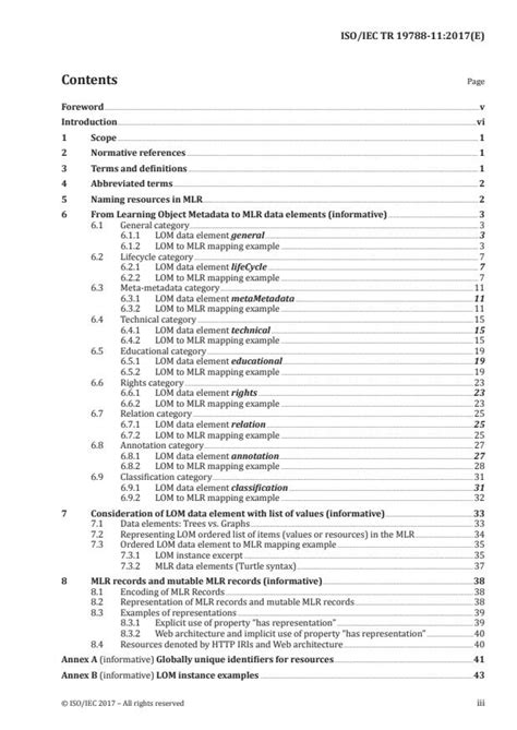 ISO IEC TR 19788 11 2017 Information Technology Learning Education And Training Metadata For
