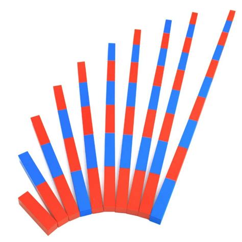 Bộ gậy số xanh đỏ mi ni Bộ gậy số xanh đỏ mi ni