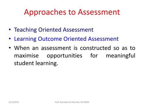 Learning Oriented Assessment Ppt