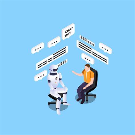 Premium Vector Ai Chat Bot Chatting With Man Provide Smart Solution