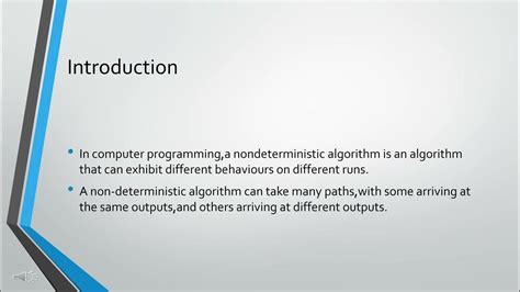 Non Deterministic Algorithm Youtube