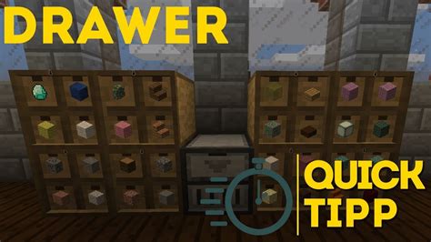 Minecraft Drawer Controller Deutsch Quick Tipp Youtube