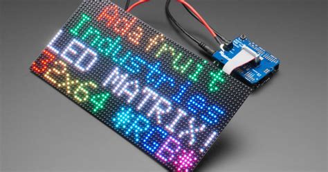 Adafruit Rgb Matrix Shield For Arduino Kiwi Electronics