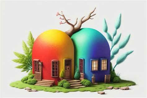 추상 미술 창조적인 벽지 배경 디자인 요소 다채로운 렌더링 3d 모델 그림 프리미엄 사진