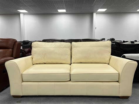 Кремав кожен диван двойка 100 естествена кожа гр Ямбол Център • Olx Bg