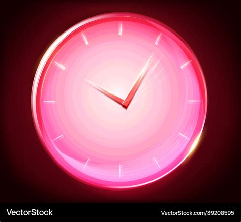 Light Clock Element Royalty Free Vector Image Vectorstock
