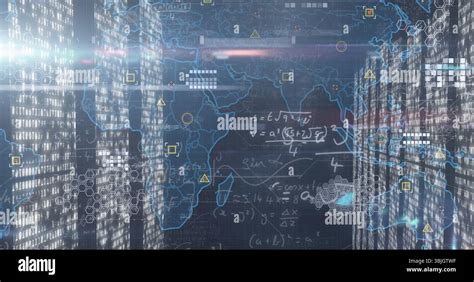 Projecting Network Visualization Over Server Racks In Server Room With