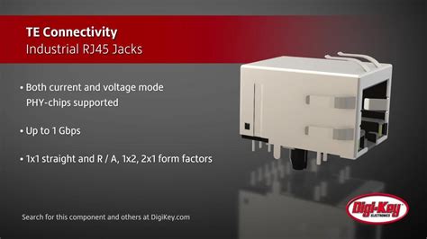 Te Connectivity Industrial Rj45 Jacks Digikey Daily Digikey