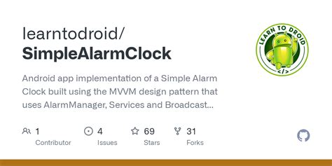 Github Learntodroid Simplealarmclock Android App Implementation Of A