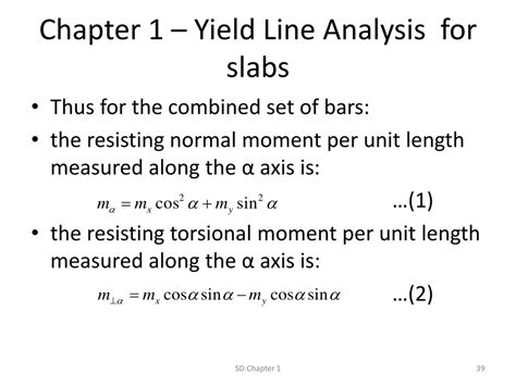 Ppt Chapter 1 Yield Line Analysis For Slabs Powerpoint Presentation