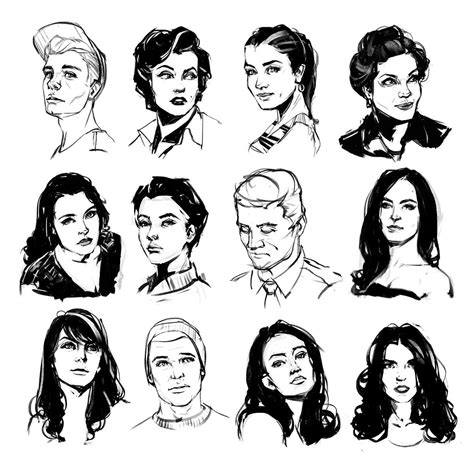 Faces On Behance
