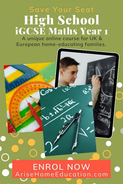 Igcse Maths Year 1 Igcse Maths Homeschool Classes Homeschool Curriculum