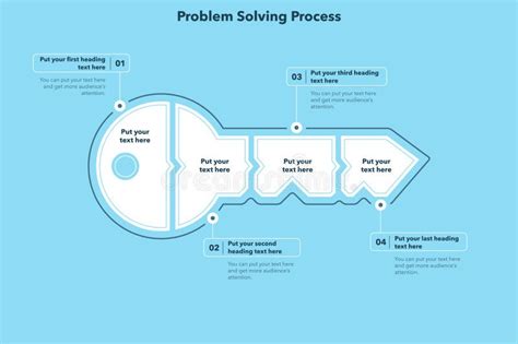Problem Solving Method Template With Four Steps Stock Photo Image Of Performance Challenge