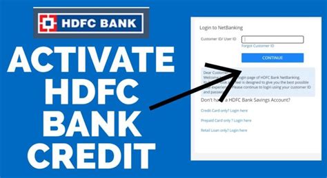 How To Activate HDFC Credit Card