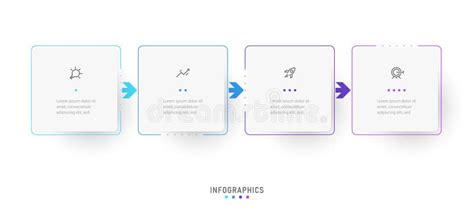 Vector Infographic Label Design Template With Icons And 4 Options Or Steps Stock Vector