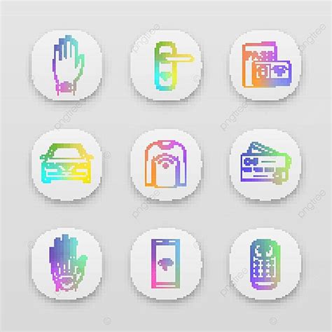 Ikon Aplikasi Teknologi Nfc Mengatur Aplikasi Ui Aplikasi Vektor Aplikasi Ui Aplikasi PNG Dan