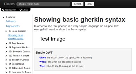 Pickles The Open Source Living Documentation Generator Pickles The Open Source Living Documentation Generator