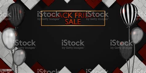 선물과 풍선 3d 일러스트와 블랙 프라이데이 배너 숍 세일 3차원 형태에 대한 스톡 사진 및 기타 이미지 3차원 형태 가격