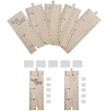 Long Lasting Set Useful Wooden Height Growth Cha Grandado