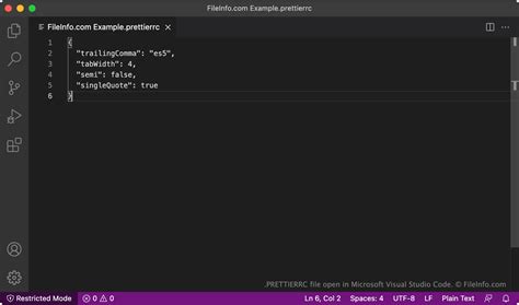 prettierrc file what is it and how do i open it