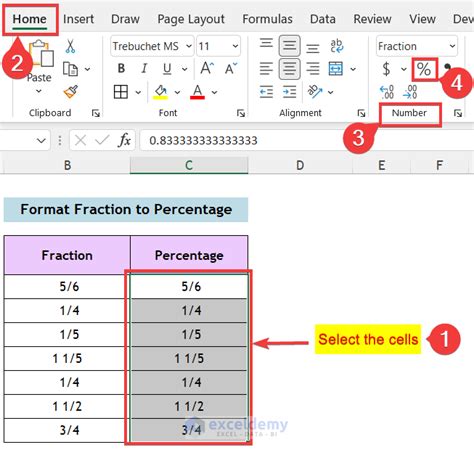 How To Format Fraction To Percentage In Excel 2 Quick Methods