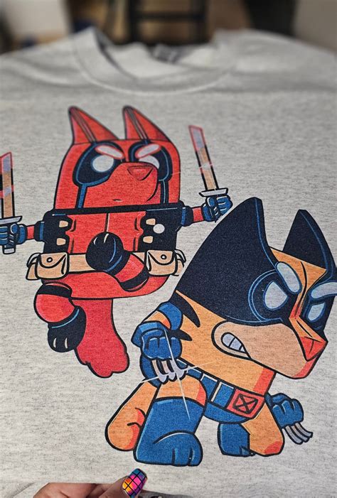 Bluey Deadpool And Wolverine Adult Sizes Darkestnation Llc