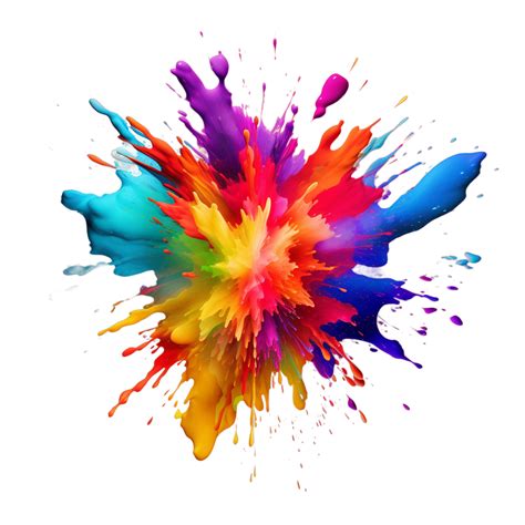 Happy Holi Color Splash Png Ai Generative 30951731 Png
