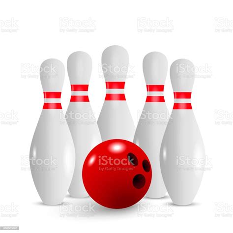 볼링 스트라이크 벡터 일러스트입니다 볼링 게임 레저 개념입니다 10에 대한 스톡 벡터 아트 및 기타 이미지 10 3차원