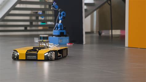 Industrial Collaboration Enhanced Mobile And Arm Robots In 5G Powered Partnership 5G