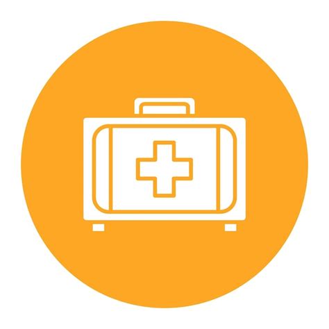 응급 처치 키트 터 일러스트레이션 프리미엄 벡터