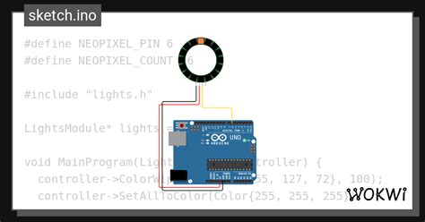 Uno Neopixel Controller Wokwi Esp32 Stm32 Arduino Simulator