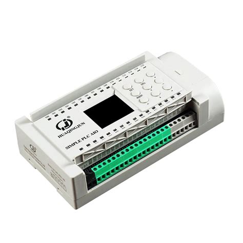 huaqingjun 16 inputs 8 outputs relay output plc all in one machine easy programmable plc for