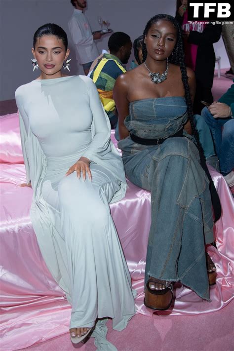 Kylie Jenner Flaunts Her Curves In A White Dress During Paris Fashion