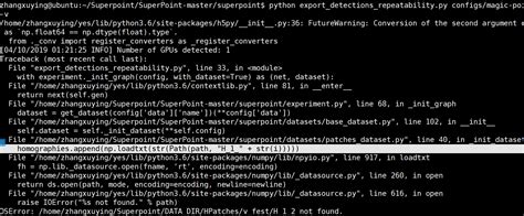 errors when evaluating the repeatability on hpatches · issue 58