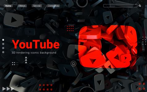 YouTube Sign Dark Iconic Background Graphic By Ahmedsakib Creative Fabrica
