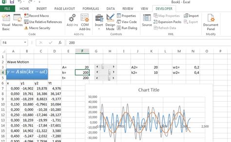 Kode Macros Untuk Menjalankan Simulasi Gelombang Pada Excel Sangu Ilmu
