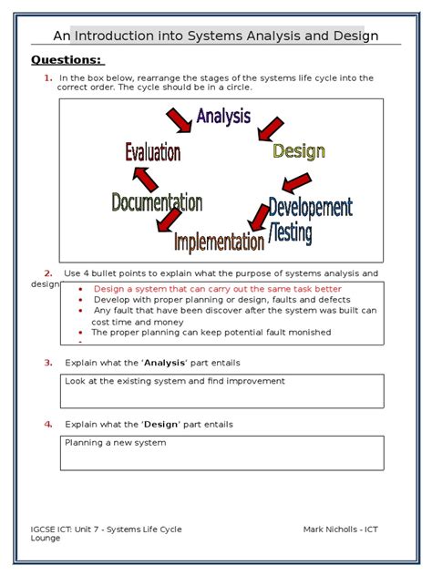 1 Systems Analysis And Design Intro Pdf Business Computers